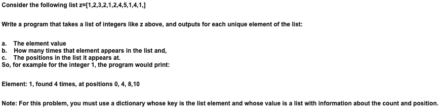 Solved Consider the following list | Chegg.com