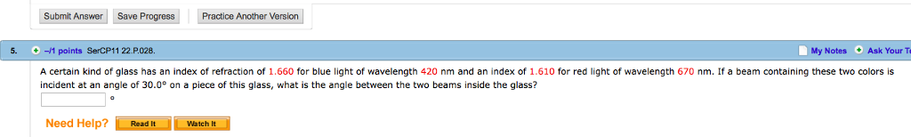Solved Submit Answer Save Progress Practice Another Version | Chegg.com