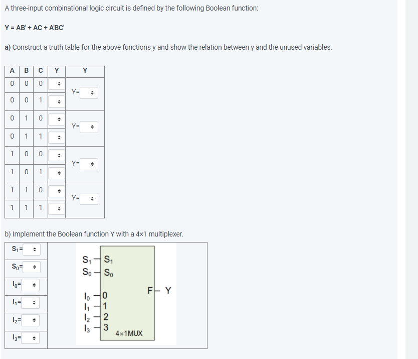 Solved A three-input combinational logic circuit is defined | Chegg.com