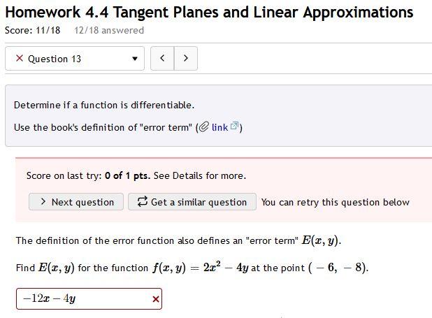Solved Homework 4 4 Tangent Planes And Linear Approximations
