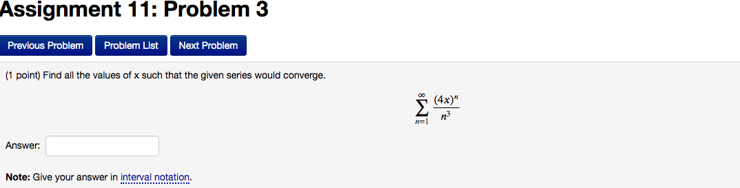 Solved Assignment 11: Problem 3 Previous Problem Problem | Chegg.com Solved Assignment 11: Problem 3 Previous Problem Problem | Chegg.com
