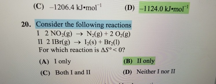 Solved what does that delta s meaning? why is it B? | Chegg.com