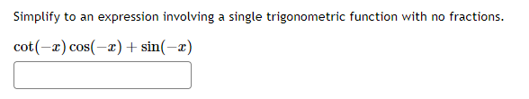 Solved Simplify to an expression involving a single | Chegg.com