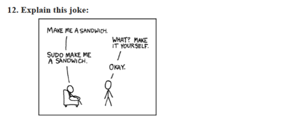 Solved 12. Explain this joke: | Chegg.com