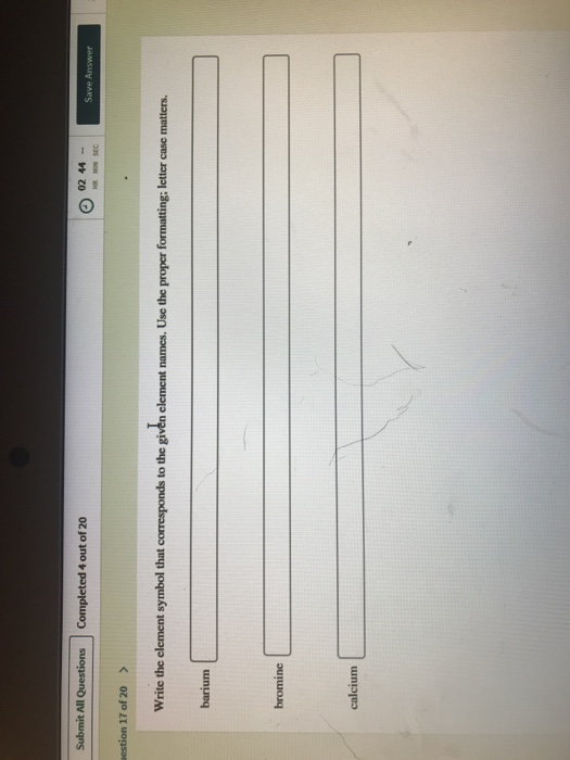 Solved Submit All Questions Completed 4 out of 20 02 44 - HR | Chegg.com Solved Submit All Questions Completed 4 out of 20 02 44 - HR | Chegg.com