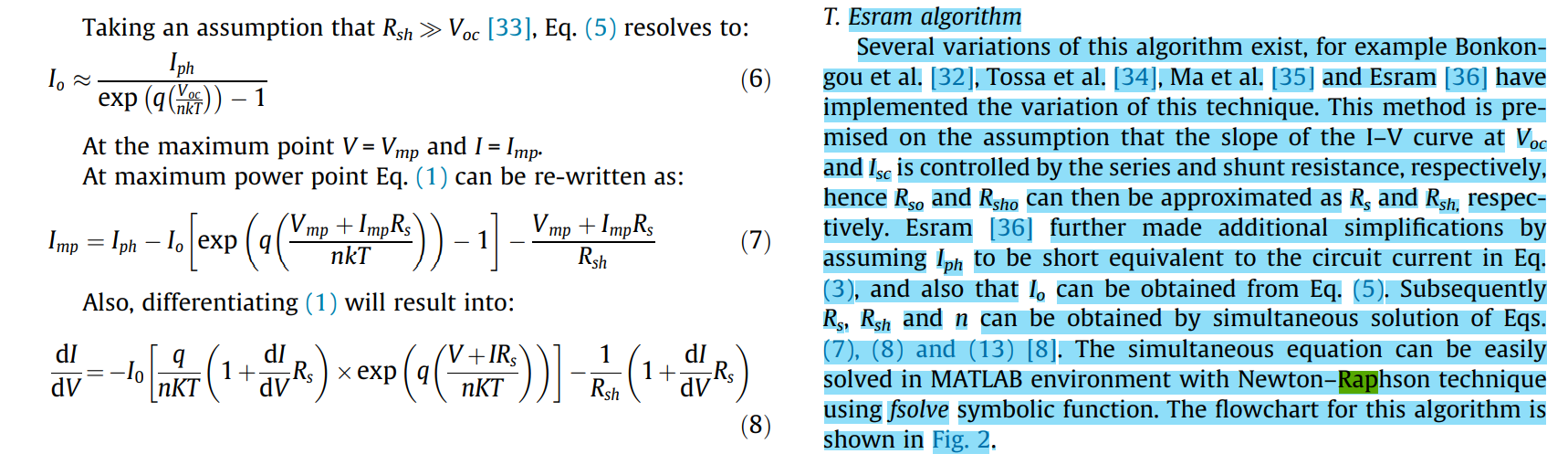 START Obtain Voc, Isc, V mpp, Impp from the Datasheet | Chegg.com