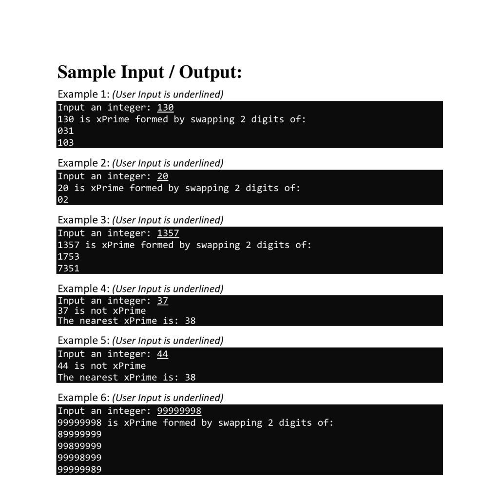 (c++ only) Problem description A prime number is a | Chegg.com