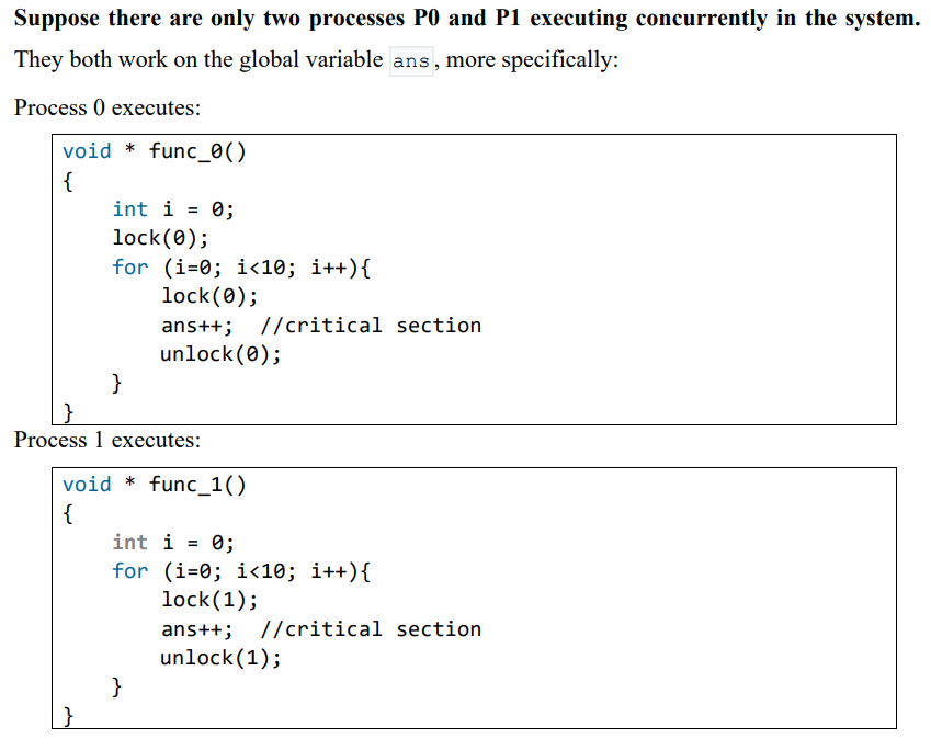 Solved Suppose the following global variables, a Boolean | Chegg.com