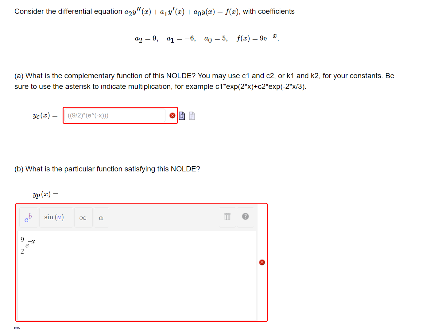 Solved Consider the differential equation | Chegg.com