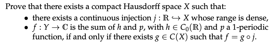 Solved Prove that there exists a compact Hausdorff space X | Chegg.com