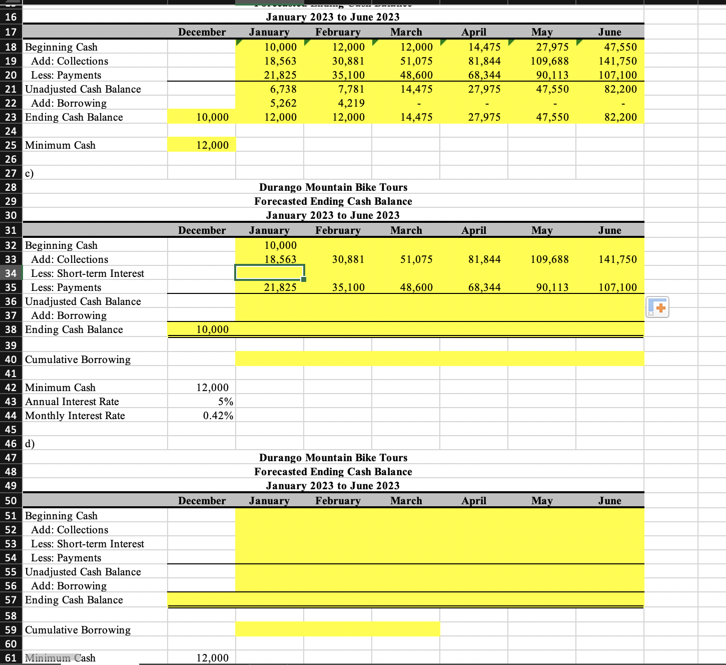 Solved Formula for short term interestand cumulative | Chegg.com