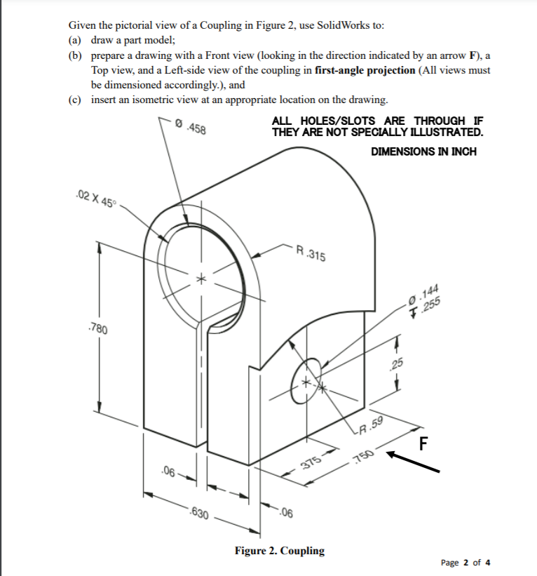 Solved Given the pictorial view of a Coupling in Figure 2, | Chegg.com