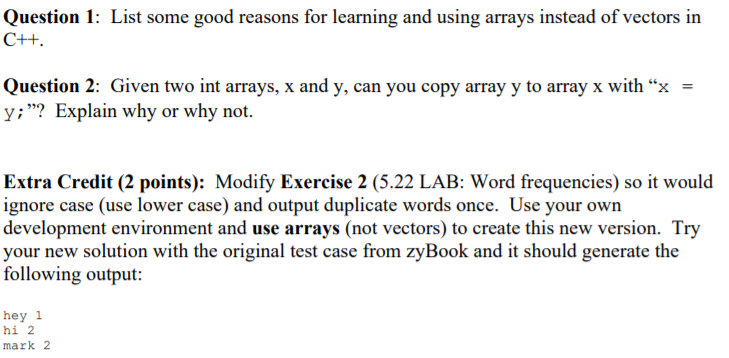 Solved In C++, short and detail answers are fine for | Chegg.com