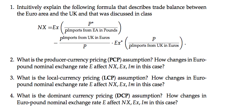 1. Intuitively explain the following formula that | Chegg.com