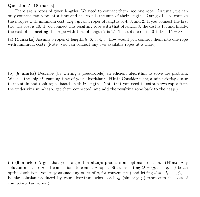 Solved Question 6 [18 ﻿marks]There are a total of n ﻿stairs | Chegg.com