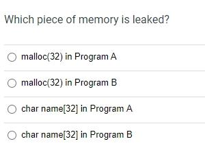 Solved Consider the given Program A and Program B. Answer | Chegg.com