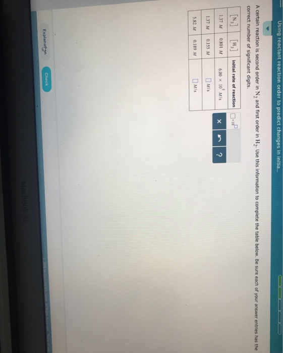Solved Using reactant reaction order to predict changes in | Chegg.com