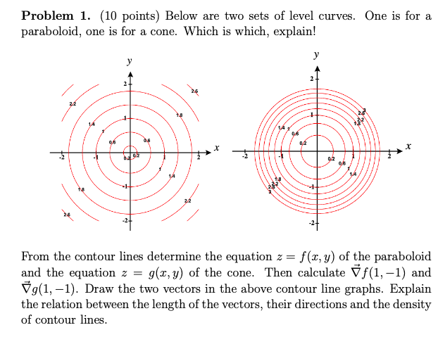 Solved Problem 1. (10 points) Below are two sets of level | Chegg.com