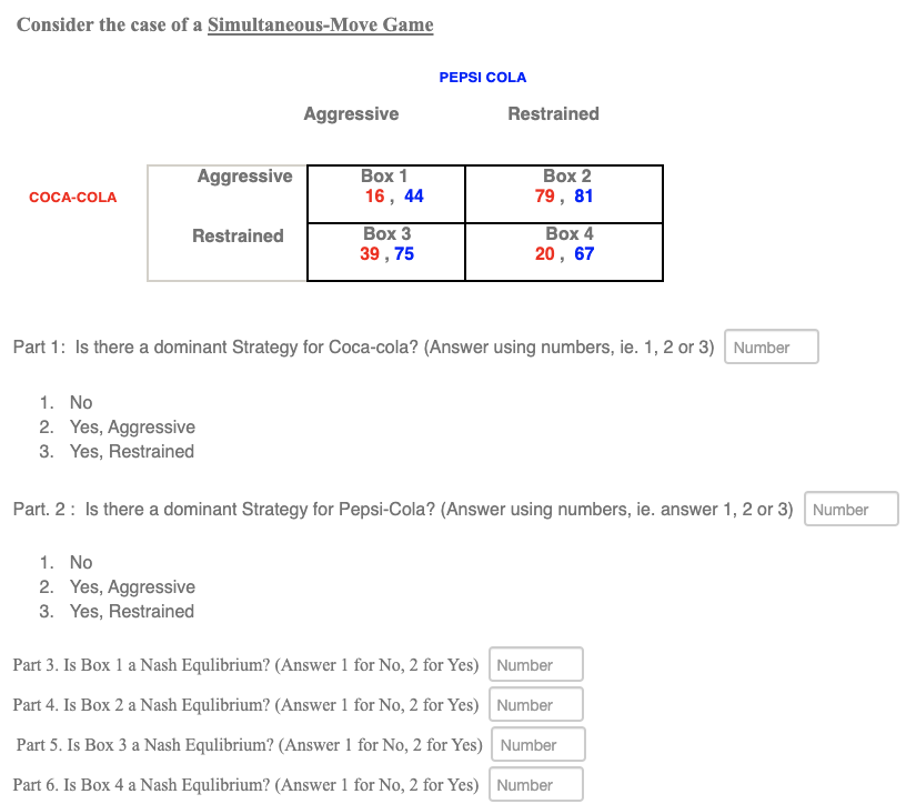 Solved Consider the case of a Simultaneous-Move Game: | Chegg.com
