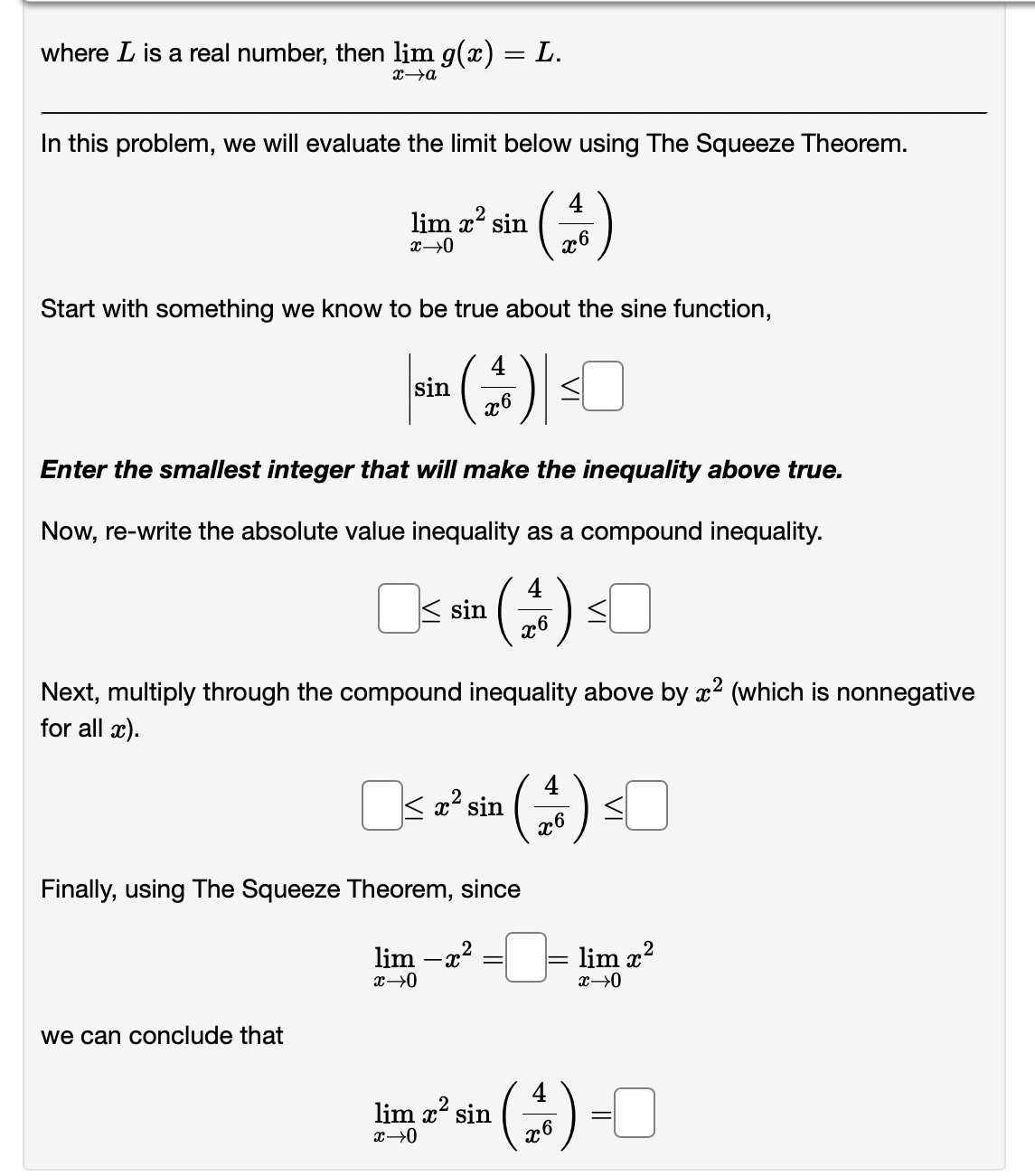 Solved where L is a real number, then limx→ag(x)=L. In this | Chegg.com
