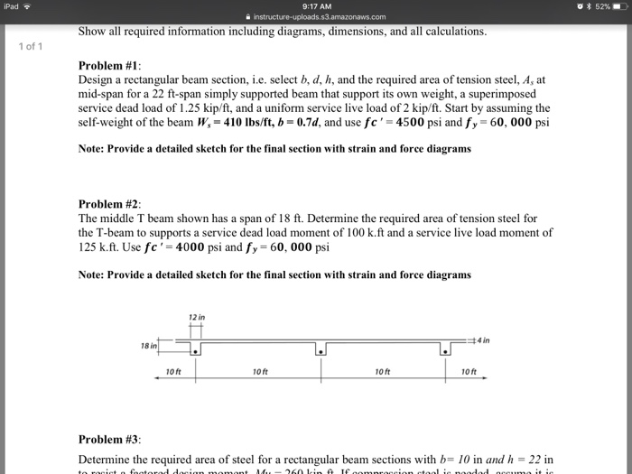 Solved Pad 9:17 AM * 52%- s.s3.amazonaws.com Show all | Chegg.com