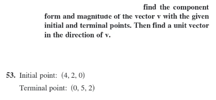 Solved find the component form and magnitude of the vector v | Chegg.com