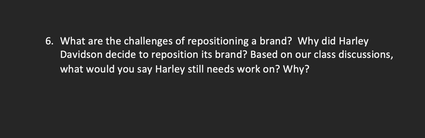 Solved What are the challenges of repositioning a brand? Why | Chegg.com