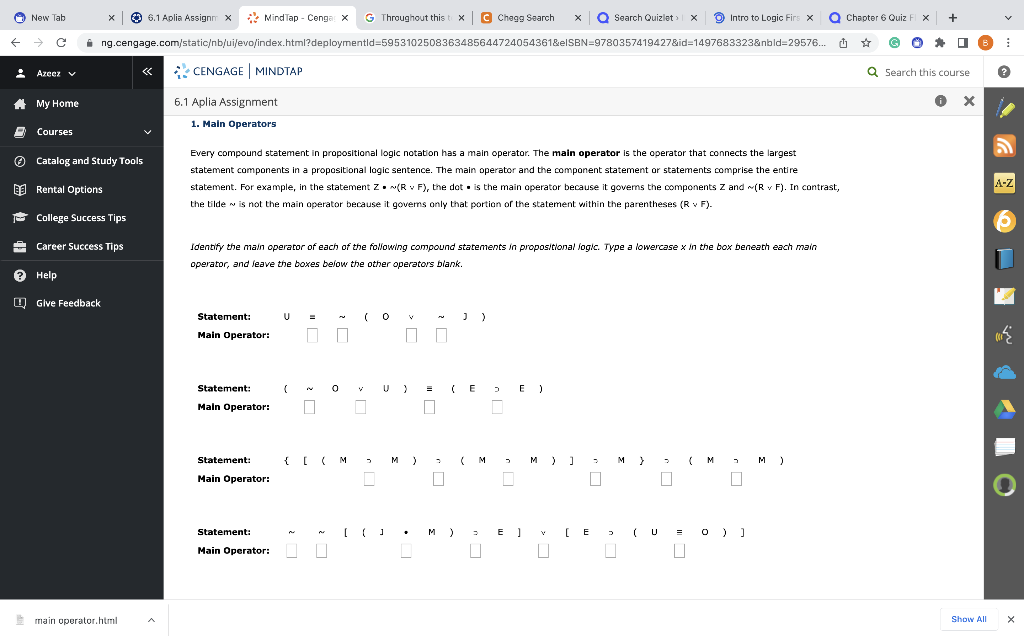 Every compound statement in propositional logic | Chegg.com