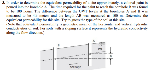 Solved 3. In order to determine the equivalent permeability | Chegg.com