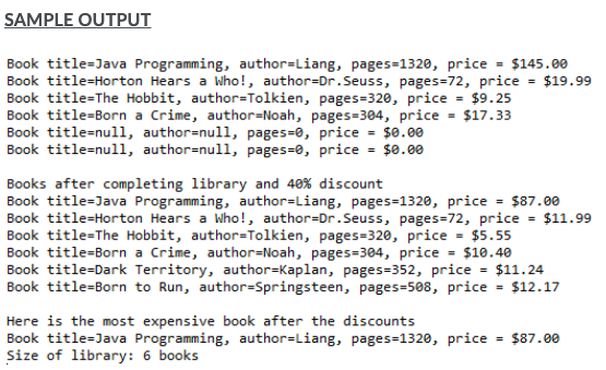 Solved In a Java program, please help me follow requirements | Chegg.com