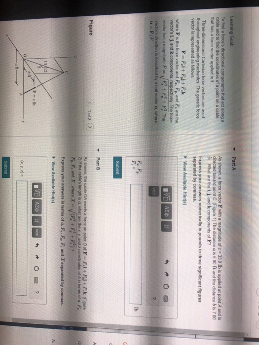 Solved Express your answers numerically in pounds to three | Chegg.com