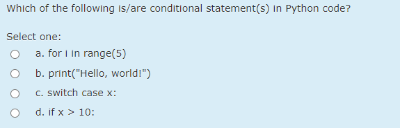 Solved Which of the following is/are conditional | Chegg.com