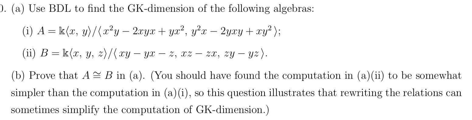 Solved In the following questions, M(n, R) denotes the ring | Chegg.com