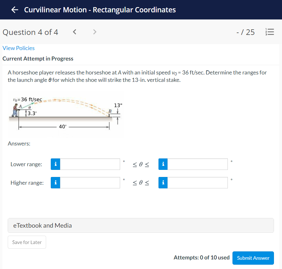 Solved + Curvilinear Motion - Rectangular Coordinates | Chegg.com
