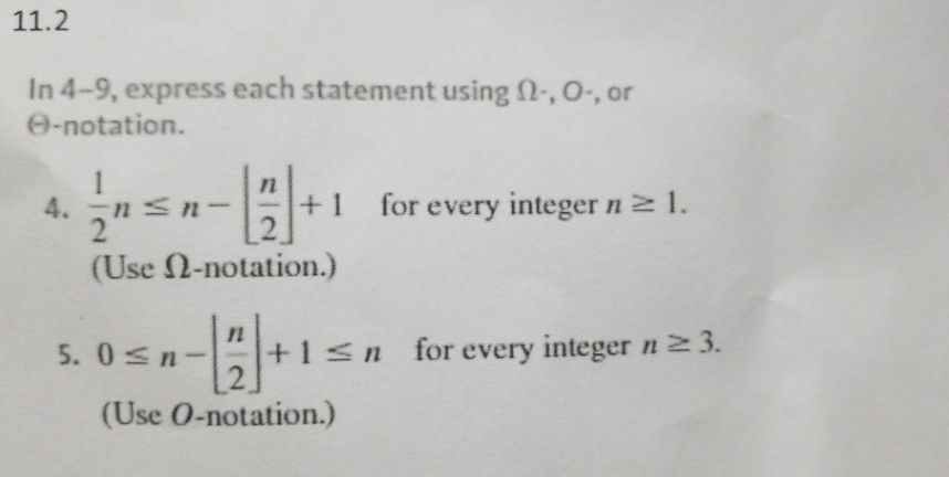 Solved 11.2 In 4-9, express each statement using 1-,0, or | Chegg.com