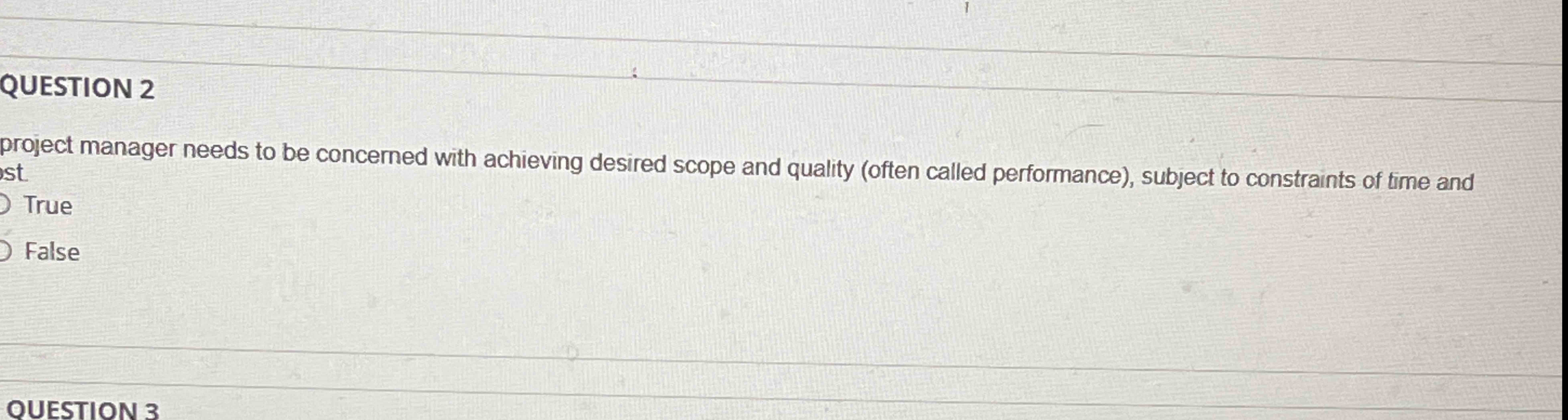 Solved QUESTION 2project manager needs to be concerned with | Chegg.com