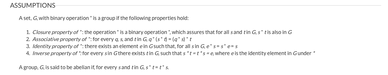 Solved A set, G, with binary operation * is a group if the | Chegg.com