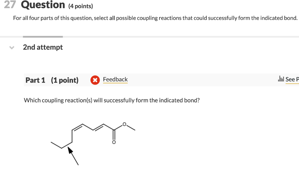 Solved 27 Question (4 points) For all four parts of this | Chegg.com