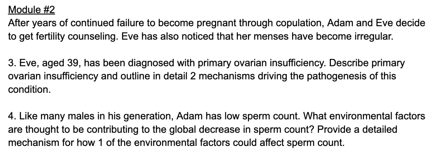 Solved Module \#2 After years of continued failure to become | Chegg.com