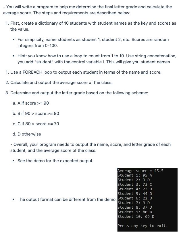 Solved - You will write a program to help me determine the | Chegg.com