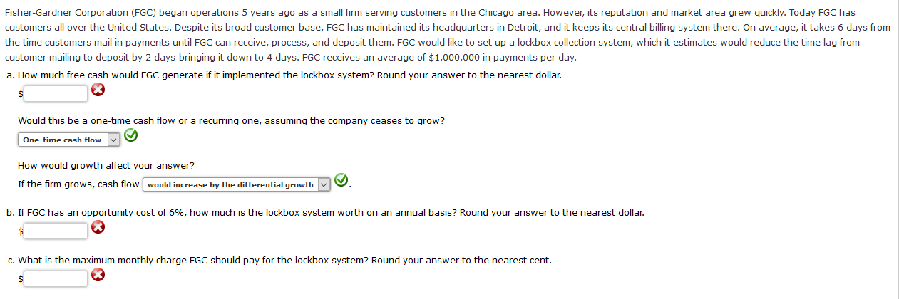 Solved Fisher-Gardner Corporation (FGC) began operations 5 | Chegg.com