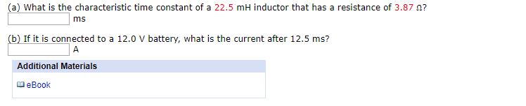 Solved (a) What is the characteristic time constant of a | Chegg.com