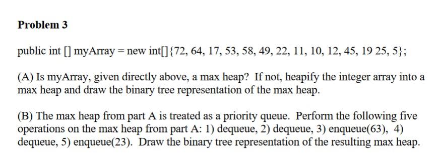 Solved Problem 3 Public Int Myarray New Int 72 64 
