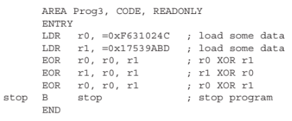 Solved Question : Run Program 3. After the first EOR | Chegg.com