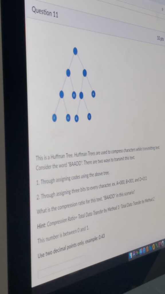 Solved Question 1 10 pts This is a Huffman Tree. Huffman | Chegg.com