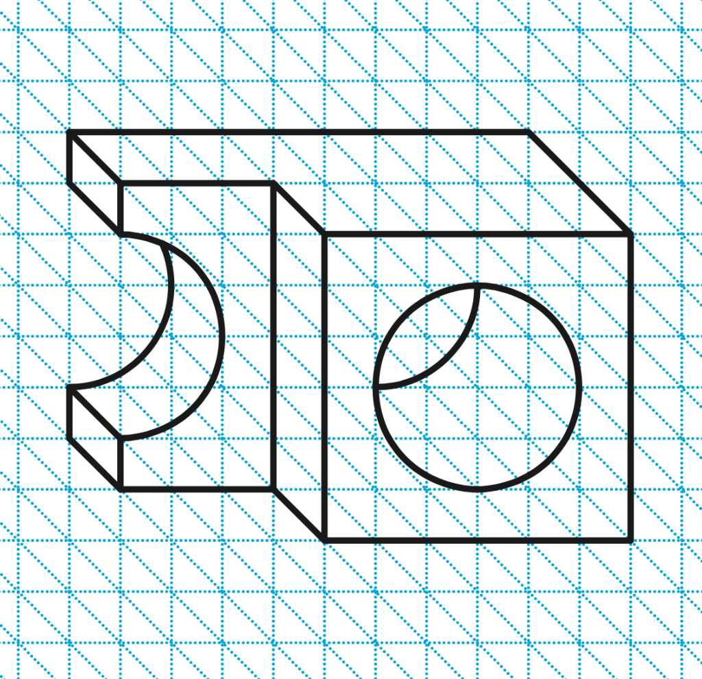 Solved Given the isometric view of the object (Figure 3-82) | Chegg.com