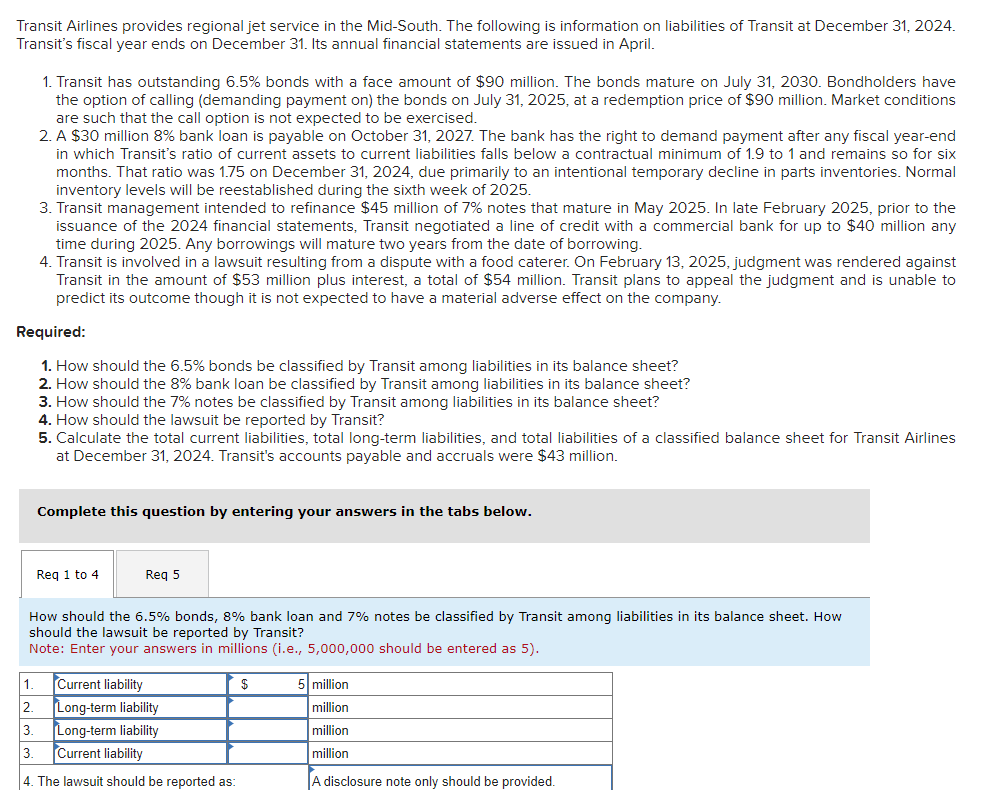 Transit Airlines provides regional jet service in the | Chegg.com