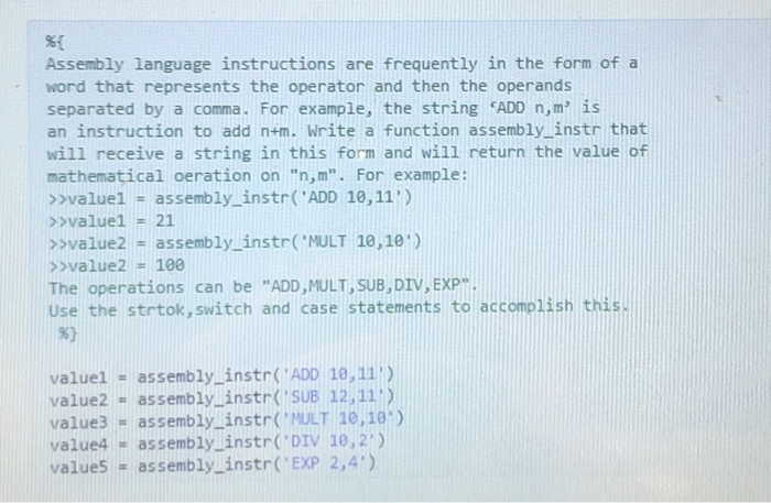 Solved 31 Assembly language instructions are frequently in | Chegg.com