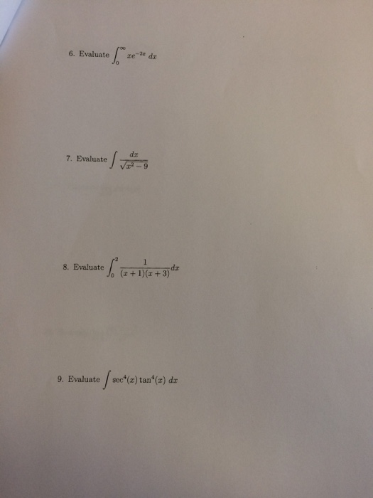 Solved Evaluate integral_0^infinity xe^-2x dx Evaluate | Chegg.com