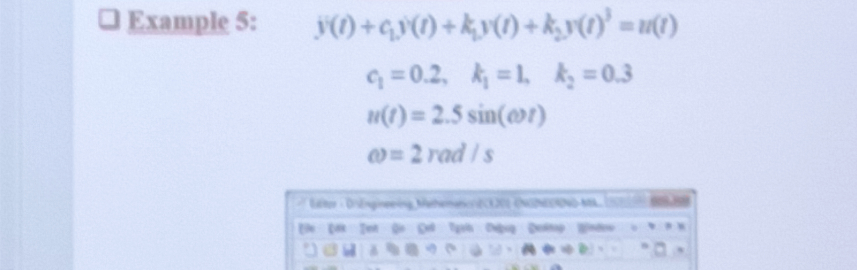 Solved find frequency response of the duffing equation by | Chegg.com